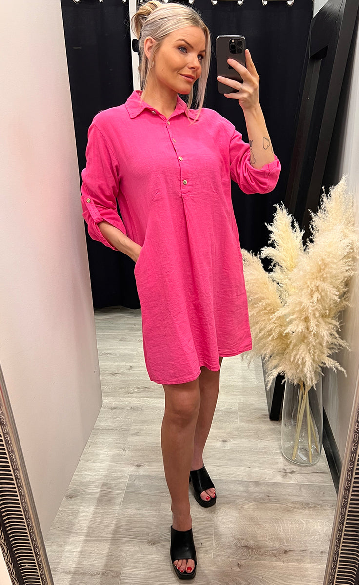 Linea dress 2 - pink – Centro Akureyri