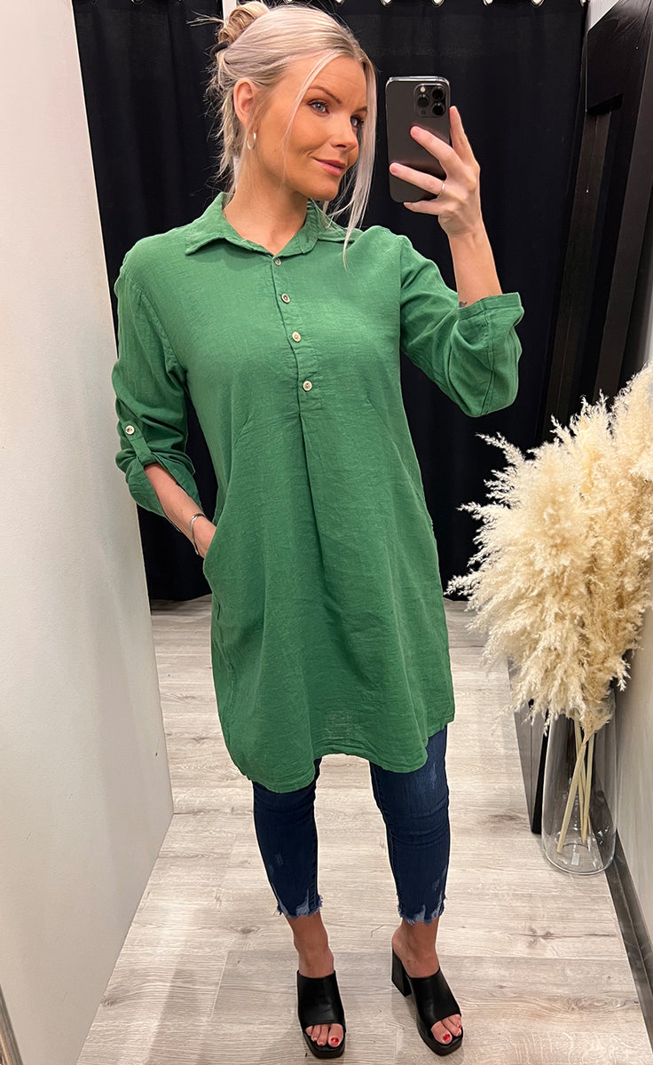 Linea dress 2 - green – Centro Akureyri