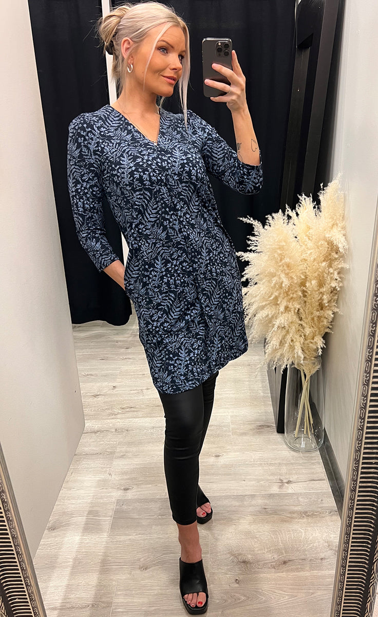 Seen tunic 1 - navy mix – Centro Akureyri